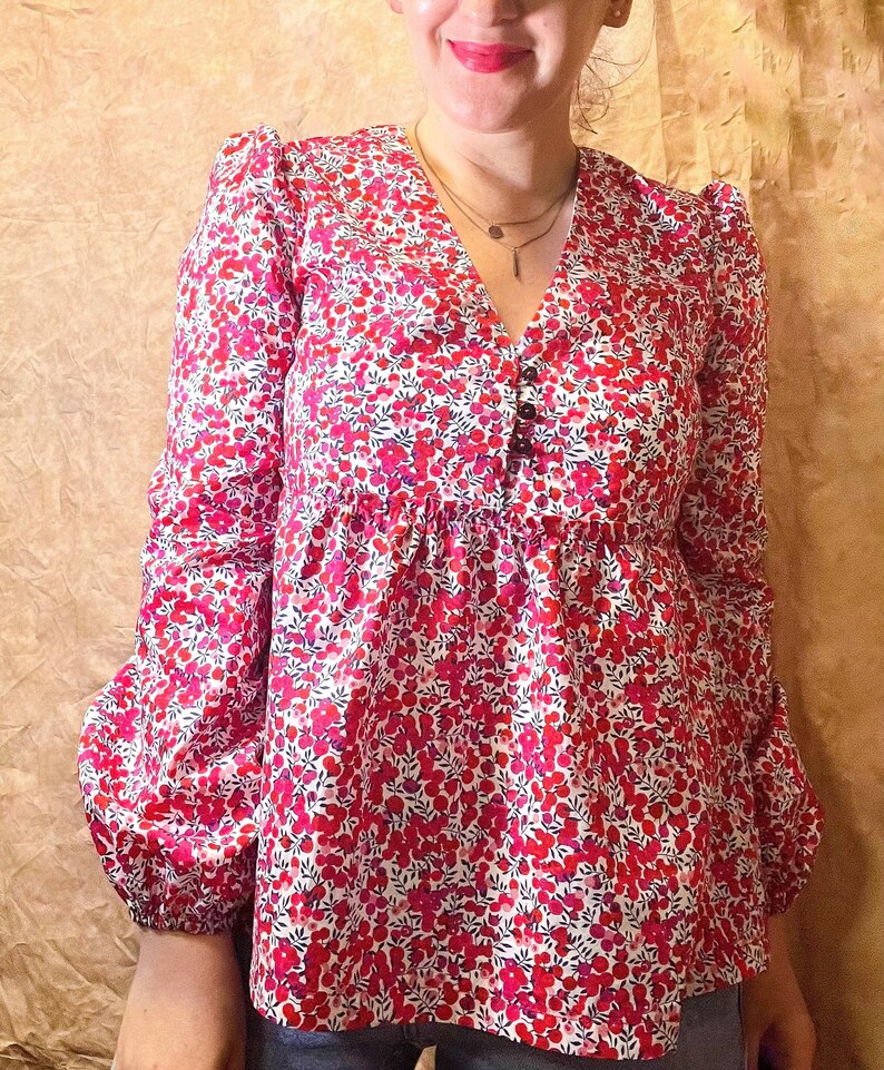 Liberty Print Blouse, Womens Top - Etsy UK