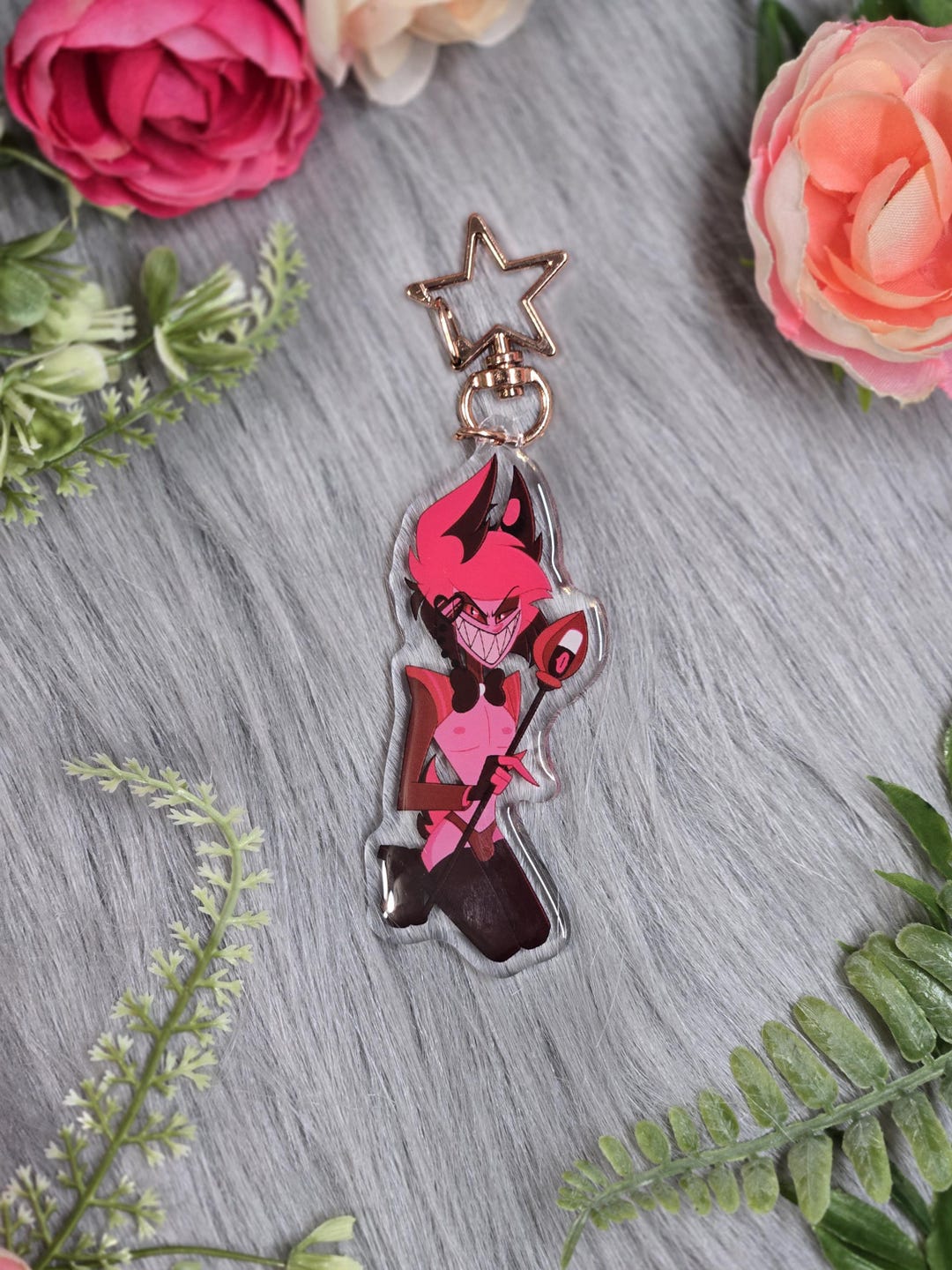 Pin-up Alastor Acrylic Pin/keychain - Etsy