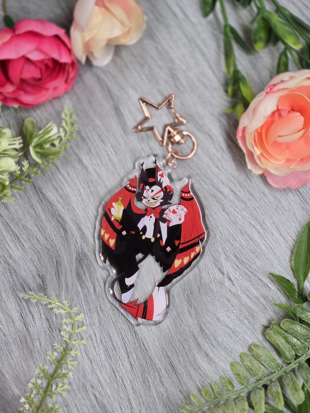 Husk Keychain Hazbin Hotel - Etsy