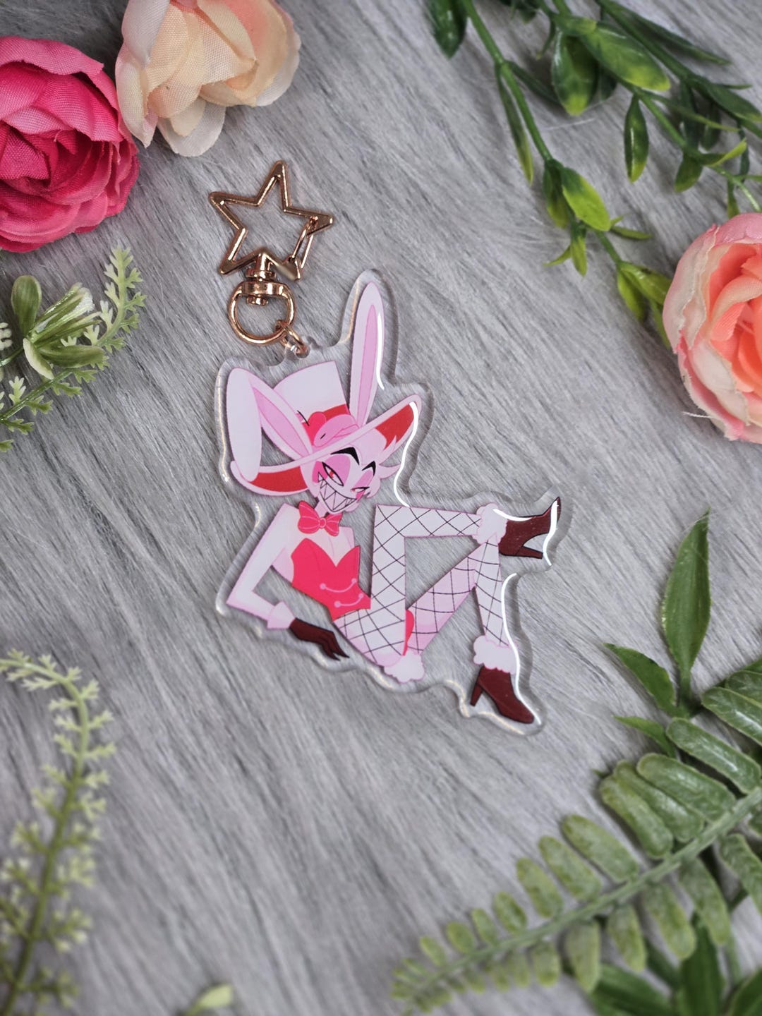 Pin-up Lucifer Acrylic Pin/keychain - Etsy