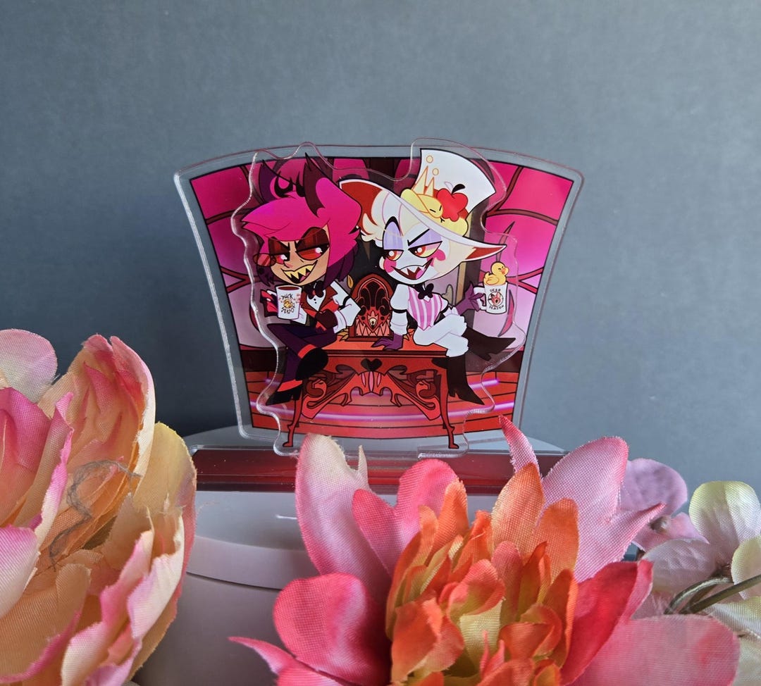 Hazbin Hotel Standee Alastor and Lucifer - Etsy