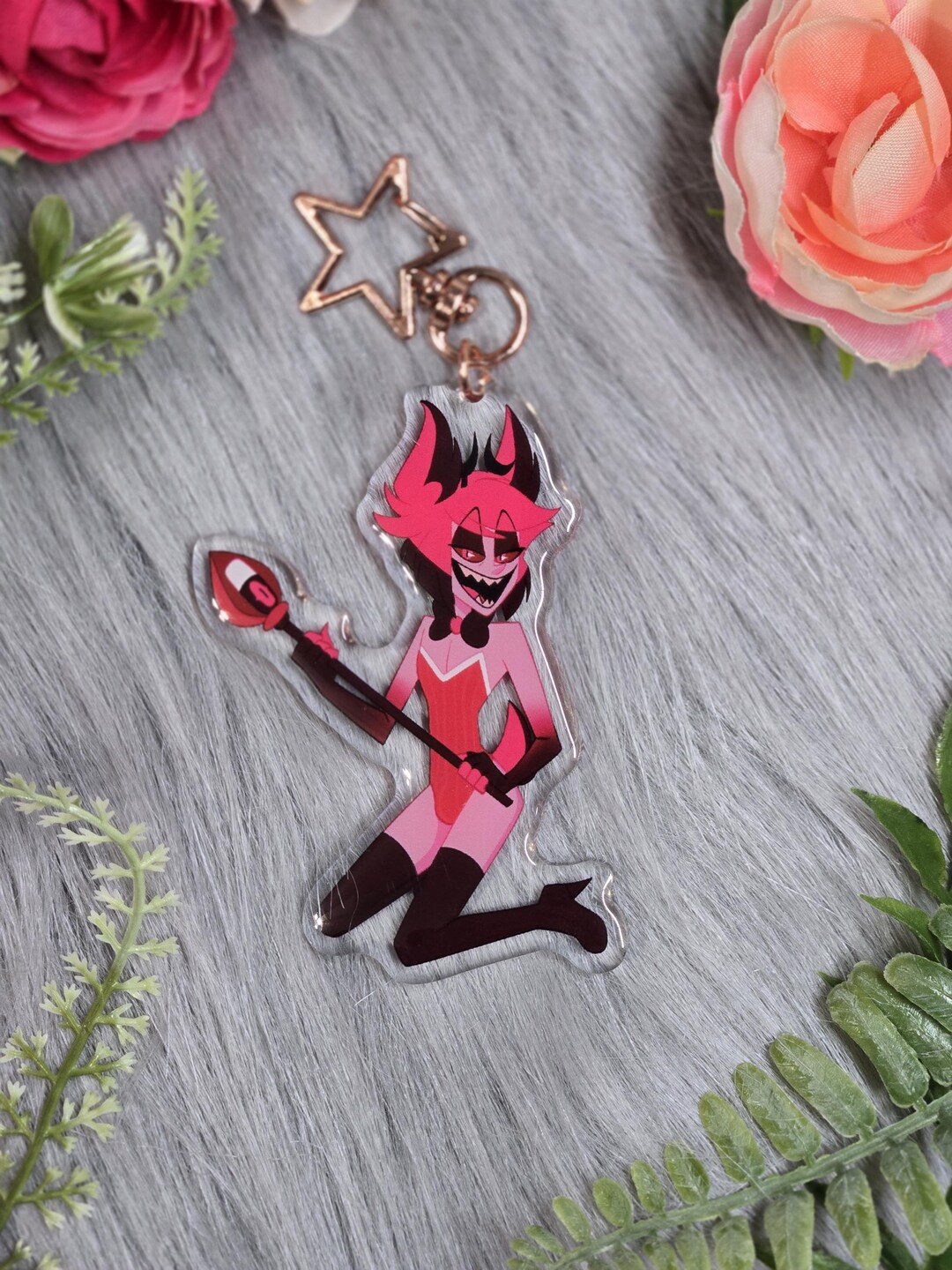 Pin-up Alastor Acrylic Pin/keychain - Etsy
