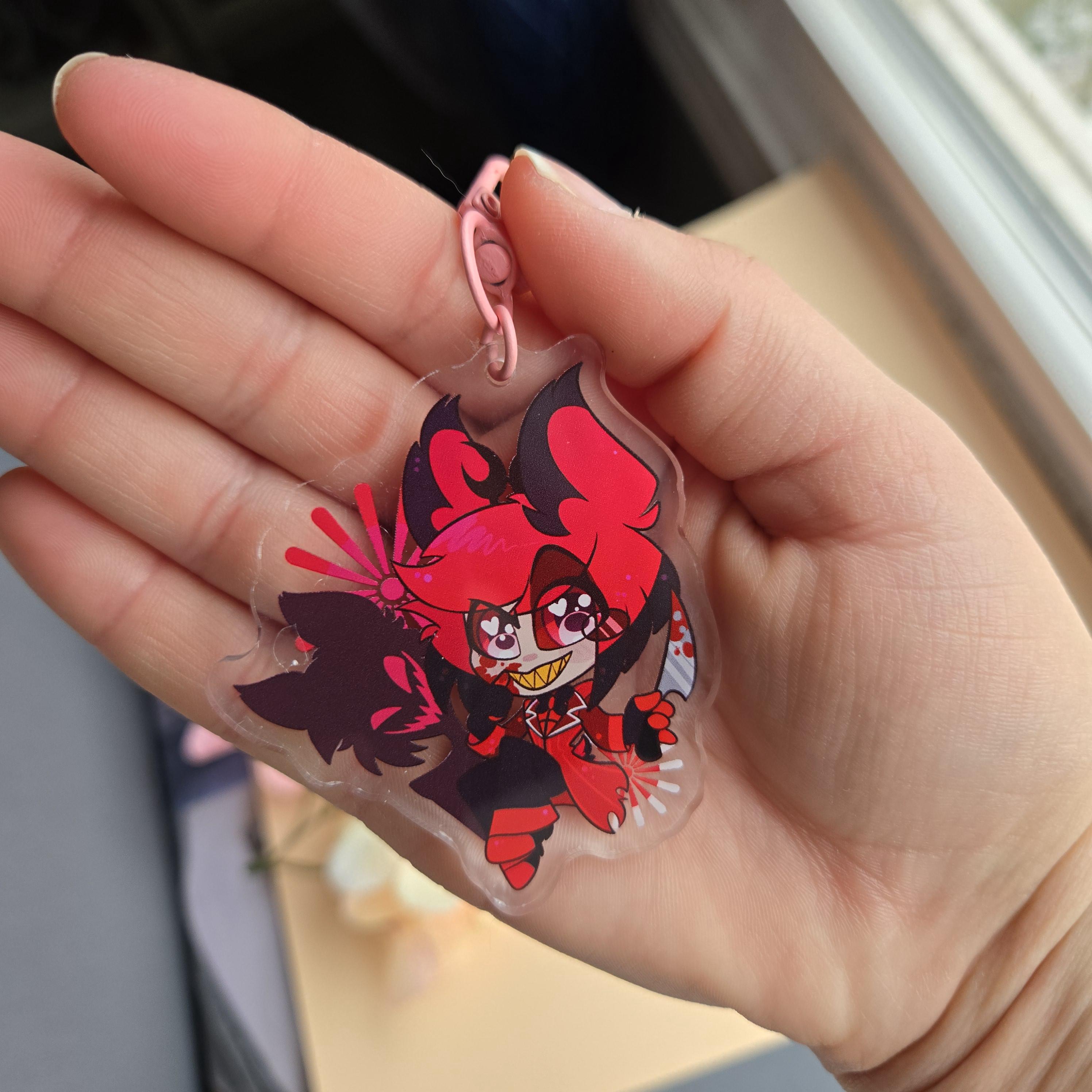 Hazbin Hotel Alastor Keychain Preorder - Etsy