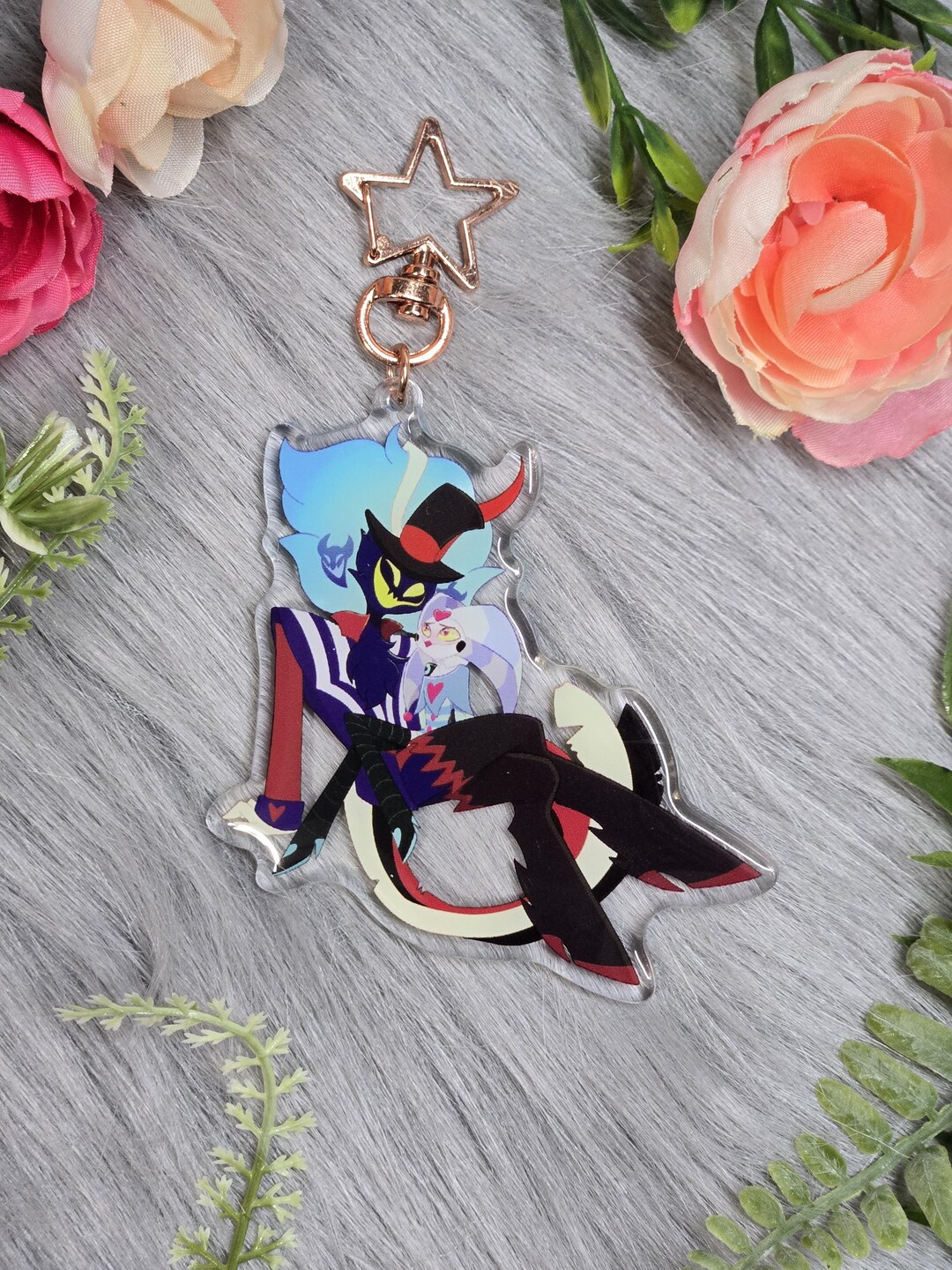 Keychain Fizzmodeus Helluva Boss - Etsy