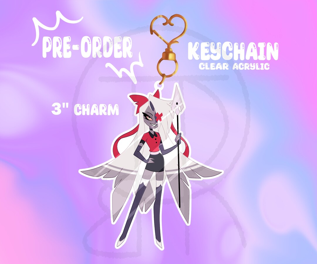 Vaggie Keychain Hazbin Hotel Preorder - Etsy