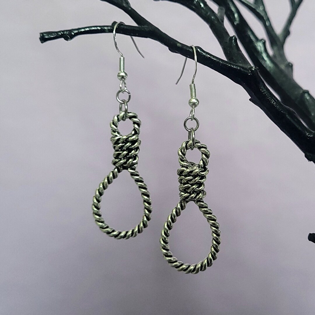 Noose Earrings | Gothic Jewellery, Alternative Fashion - Etsy