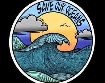 Save Our Ocean Sticker - Etsy