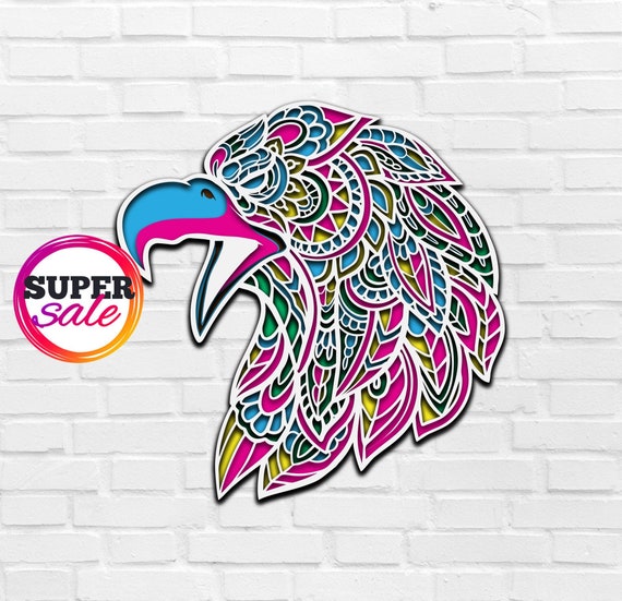 3D Eagle SVG Zentangle Cricut Svg Laser Files Mandala Laser | Etsy