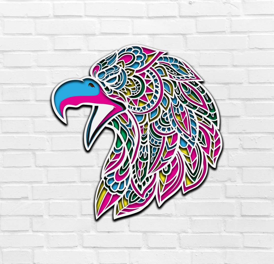 3D Eagle SVG Zentangle Cricut Svg Laser Files Mandala Laser Cut 3d ...