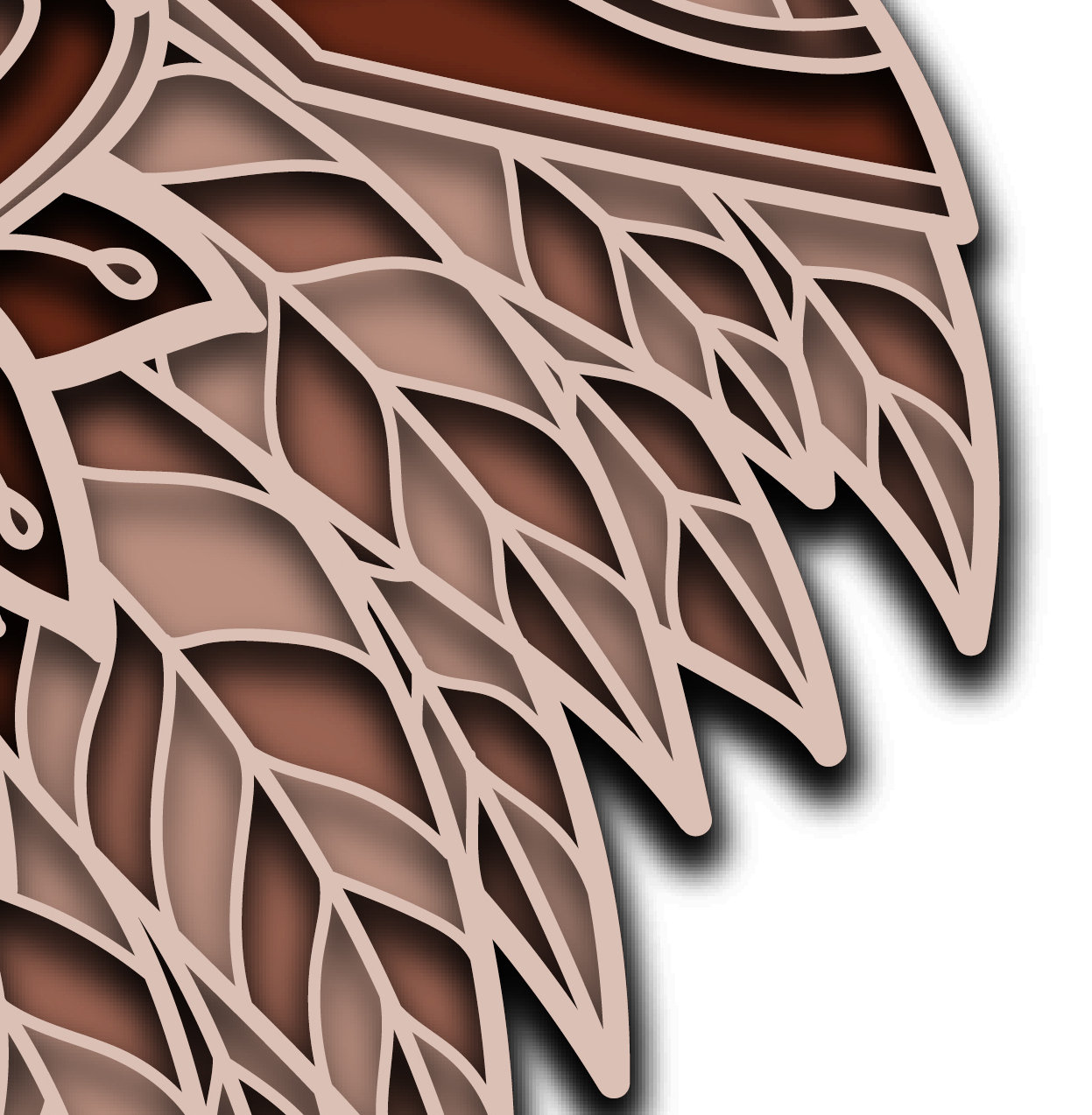 3D SVG Lion Zentangle Cricut Svg Laser Files Mandala Laser Cut 3d ...