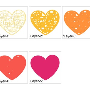 Teacher SVG School Teacher Appreciation 3D Zentangle Multi Layer Panel ...