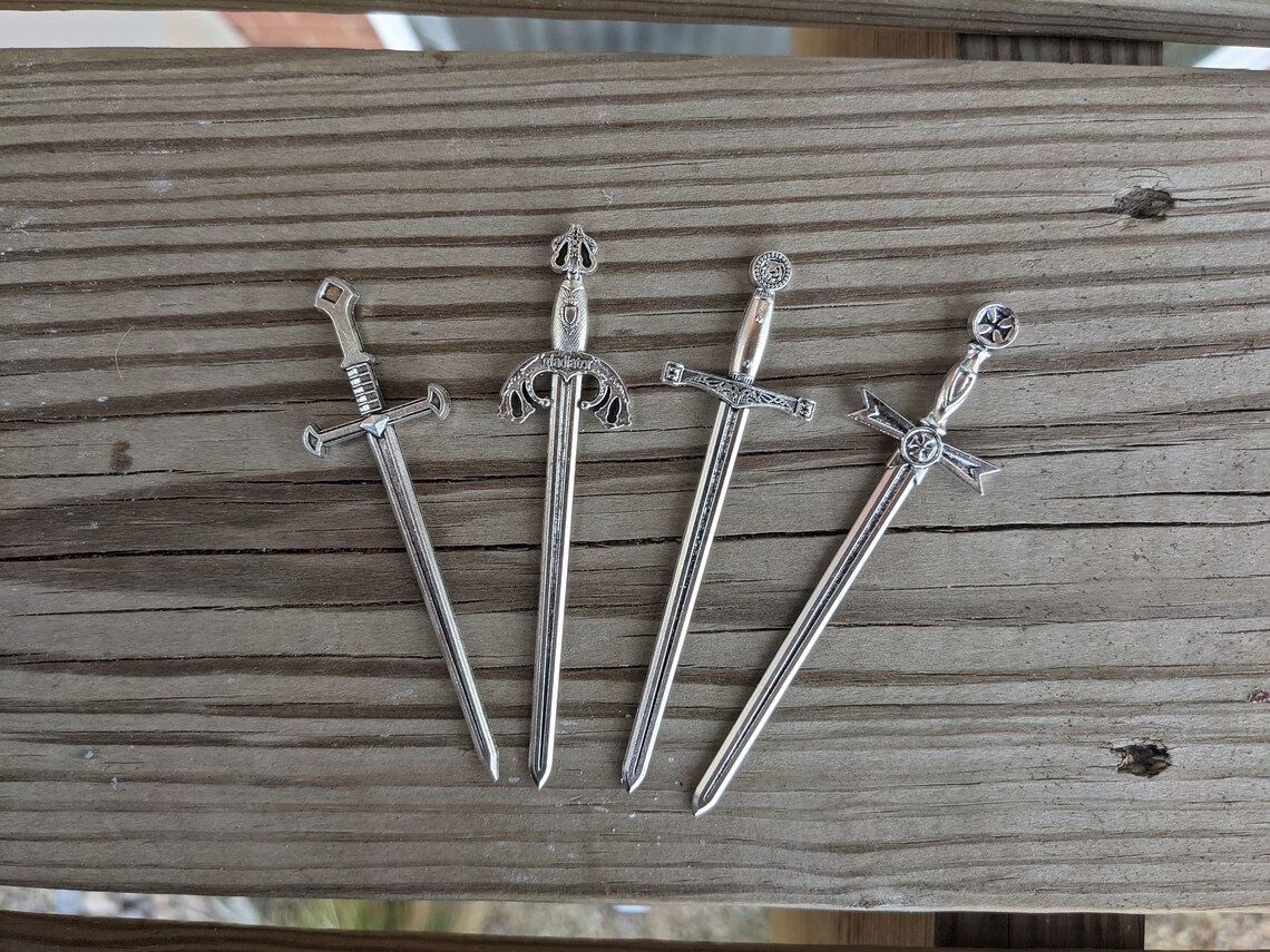 Metal Sword Bookmark Pack 4x Fantasy Sword Gift for - Etsy