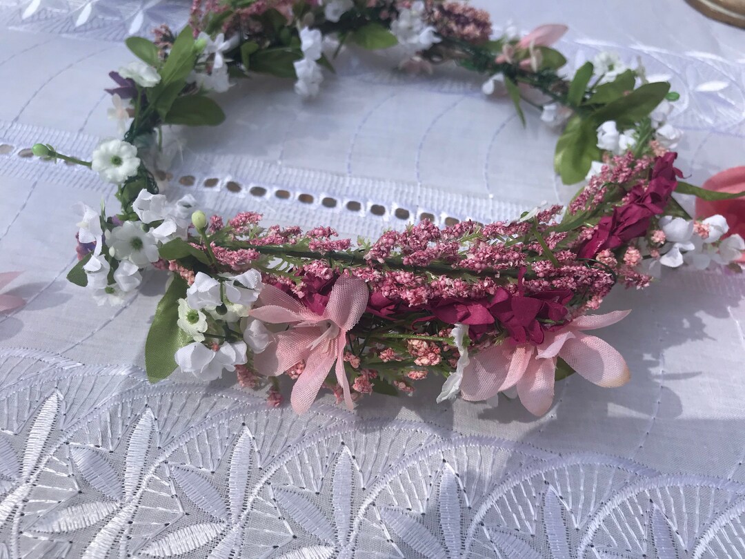 Asymmetrical Flower Crown - Etsy