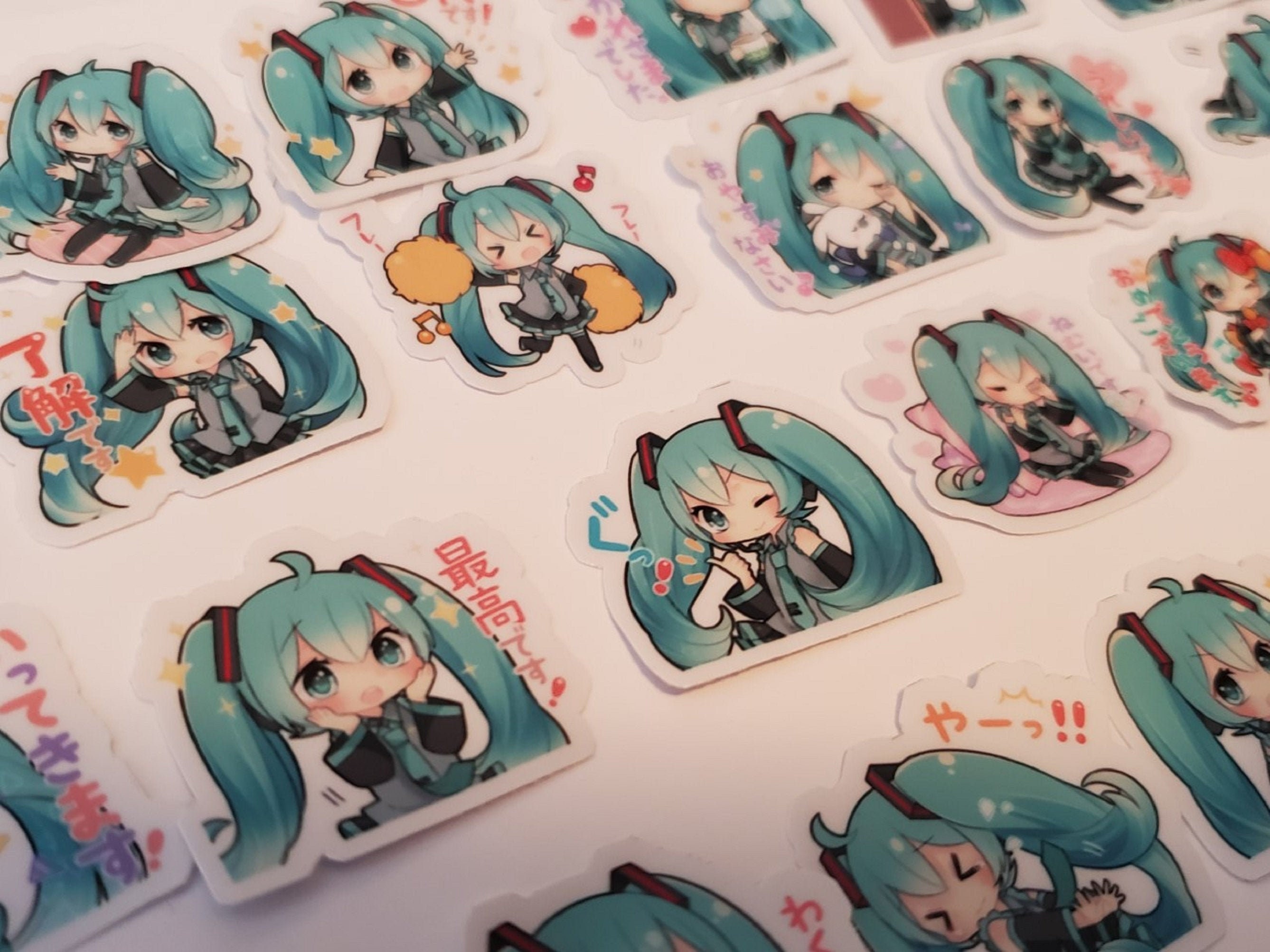 5 ☆ very popular X1 sheet kawaii anime hatsune miku vocaloid twins ...