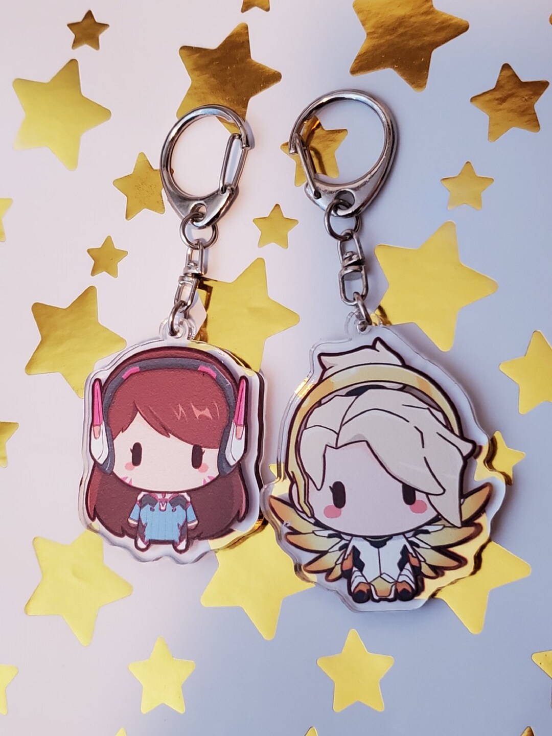 D.va & Mercy 6CM Acrylic Keychains choose One - Etsy