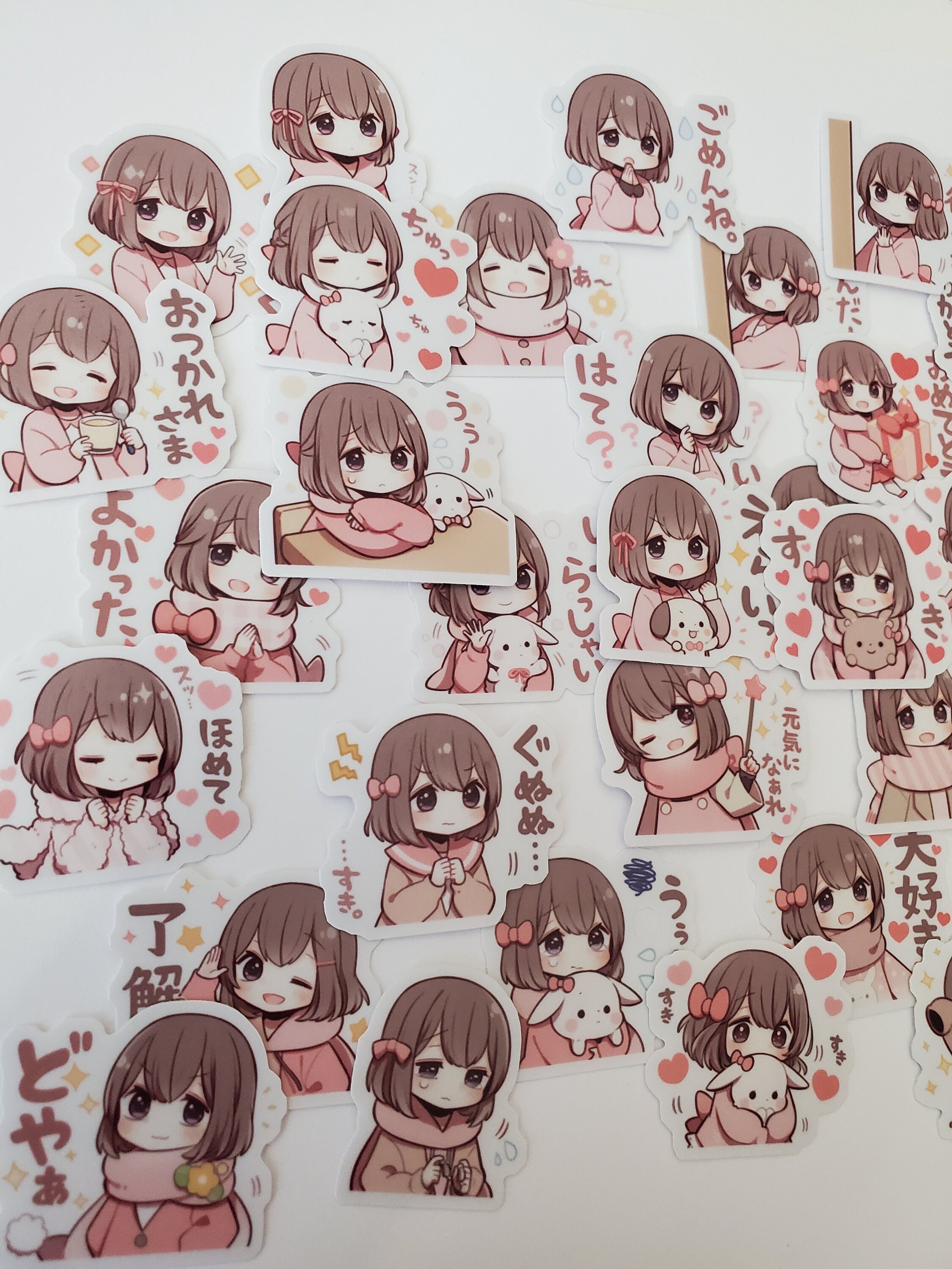 40 Pcs Kawaii Anime Chibi Stickers | Etsy
