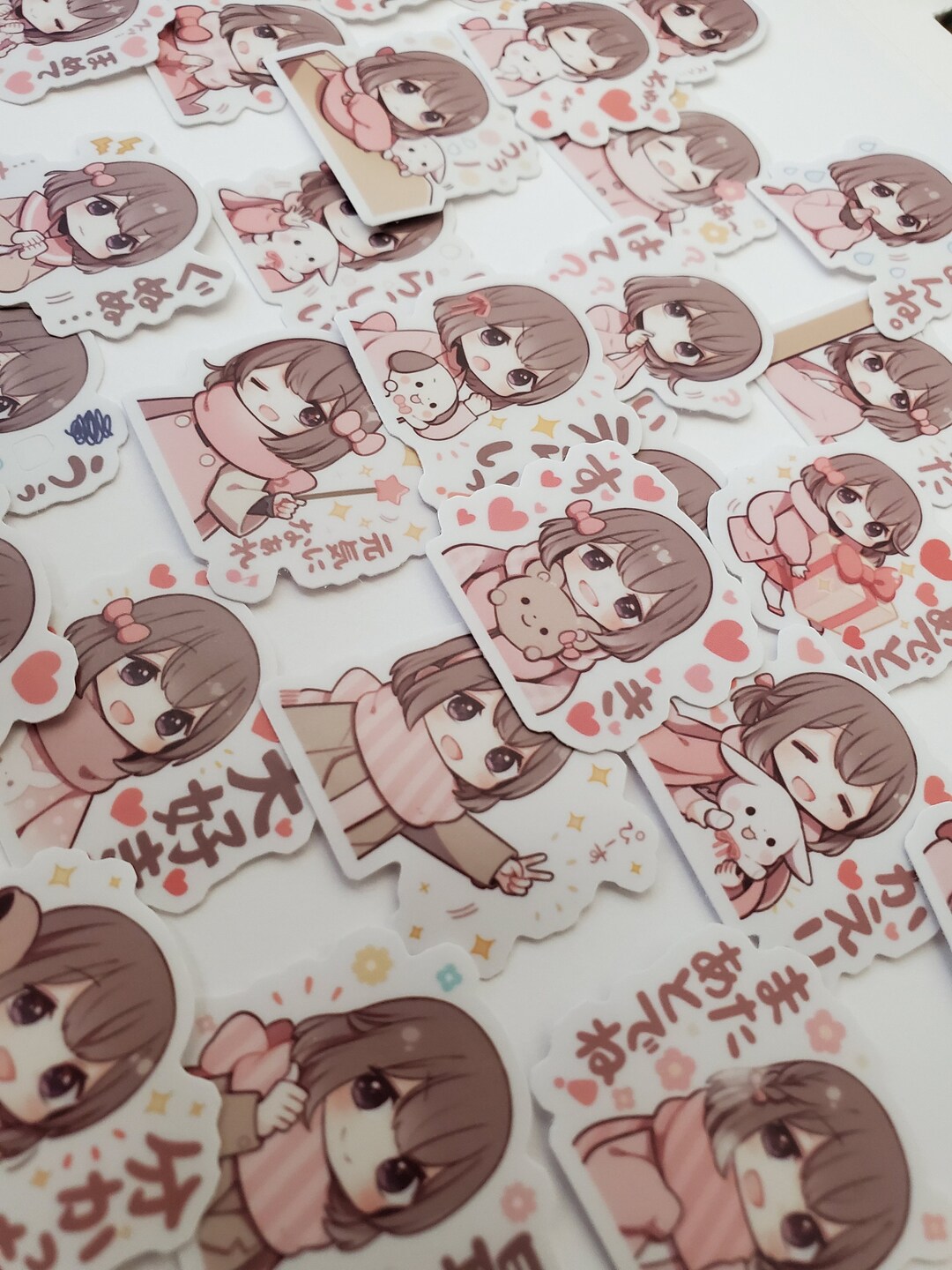 40 Pcs Kawaii Anime Chibi Stickers - Etsy