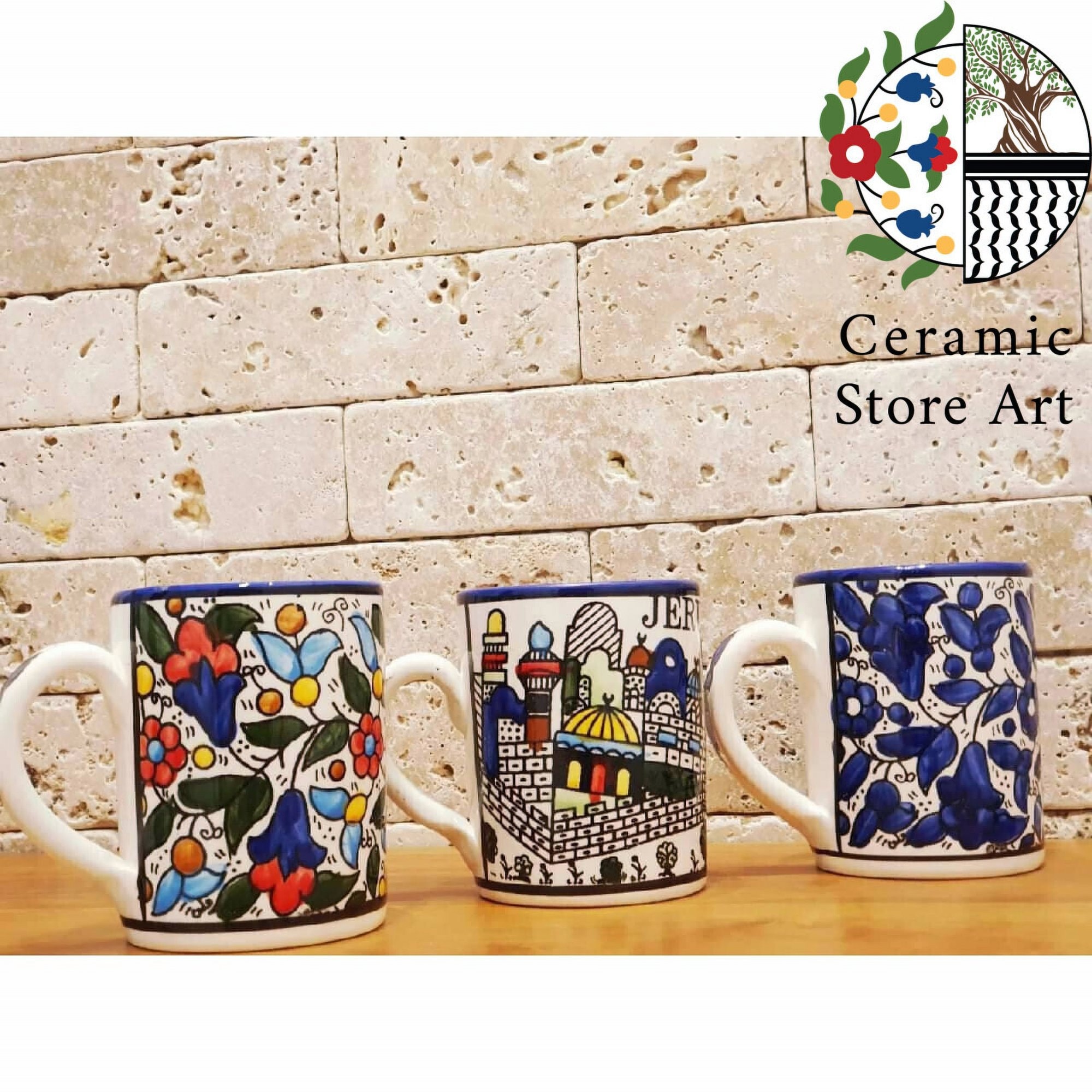 Ceramic Mugs Set Handmade Hand Painted High Quality - Etsy