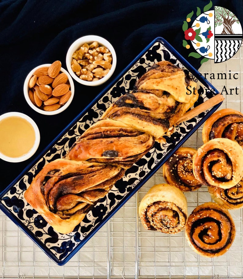 Handmade Hebron Ceramic Tableware Set: 25-piece Multicolored Floral ...