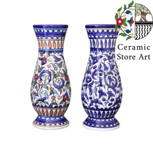 Ceramic Flower Vase Modern Style Hand Painted Floral Ceramic Vase ...