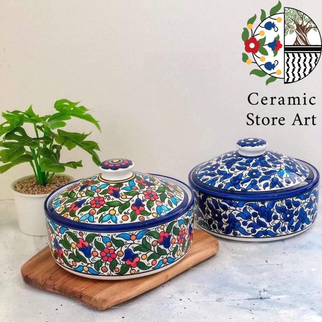 Hebron Delight: Handcrafted Palestinian Sweet Jar - Stunning Ceramic ...