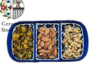 3 Section Plate - Etsy