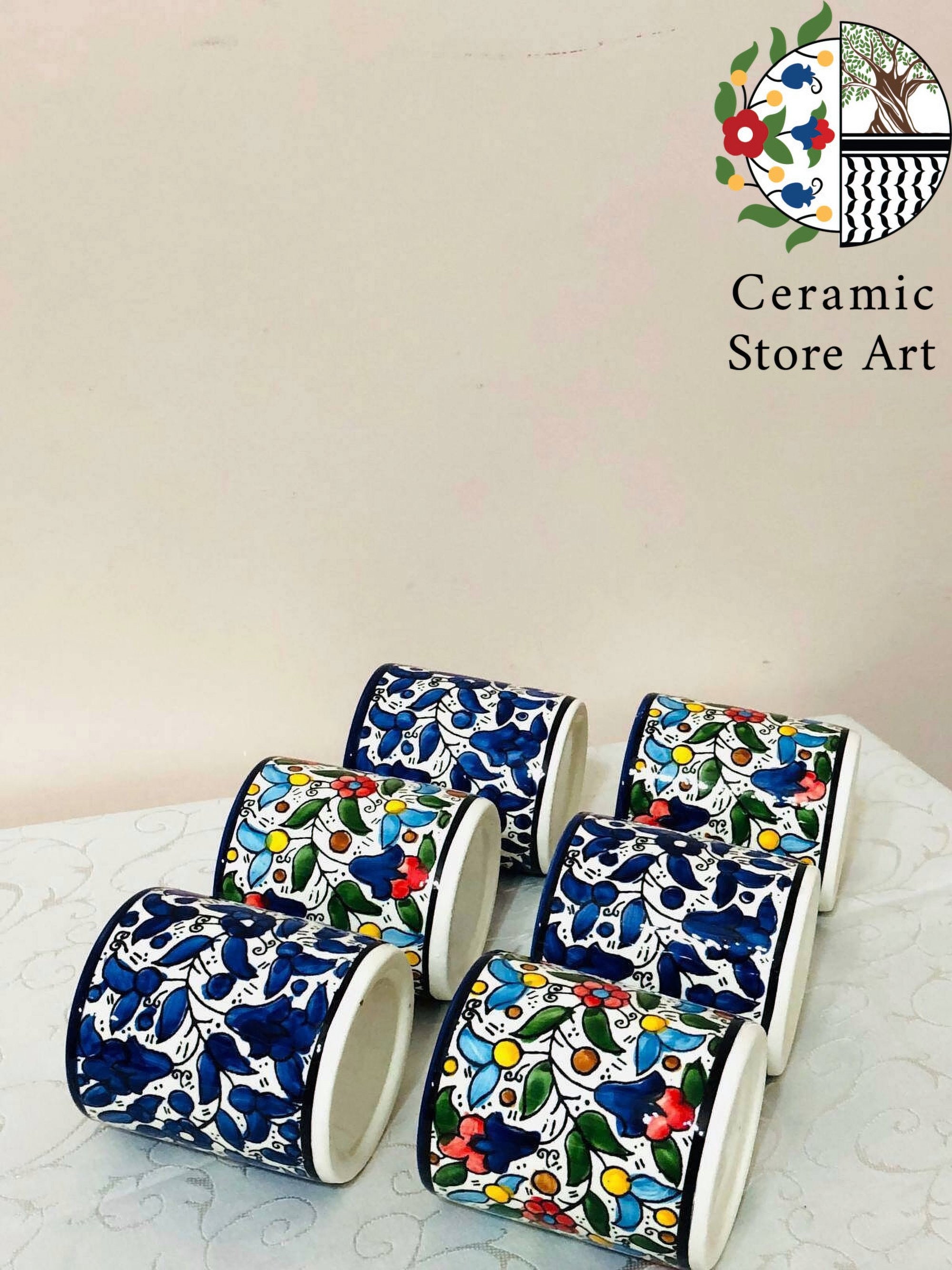 Ceramic Mugs Set Handmade Hand Painted High Quality - Etsy