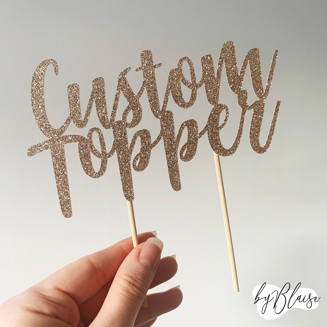 Personalised Celebration Cake Topper Personalise With Any Name and Any ...