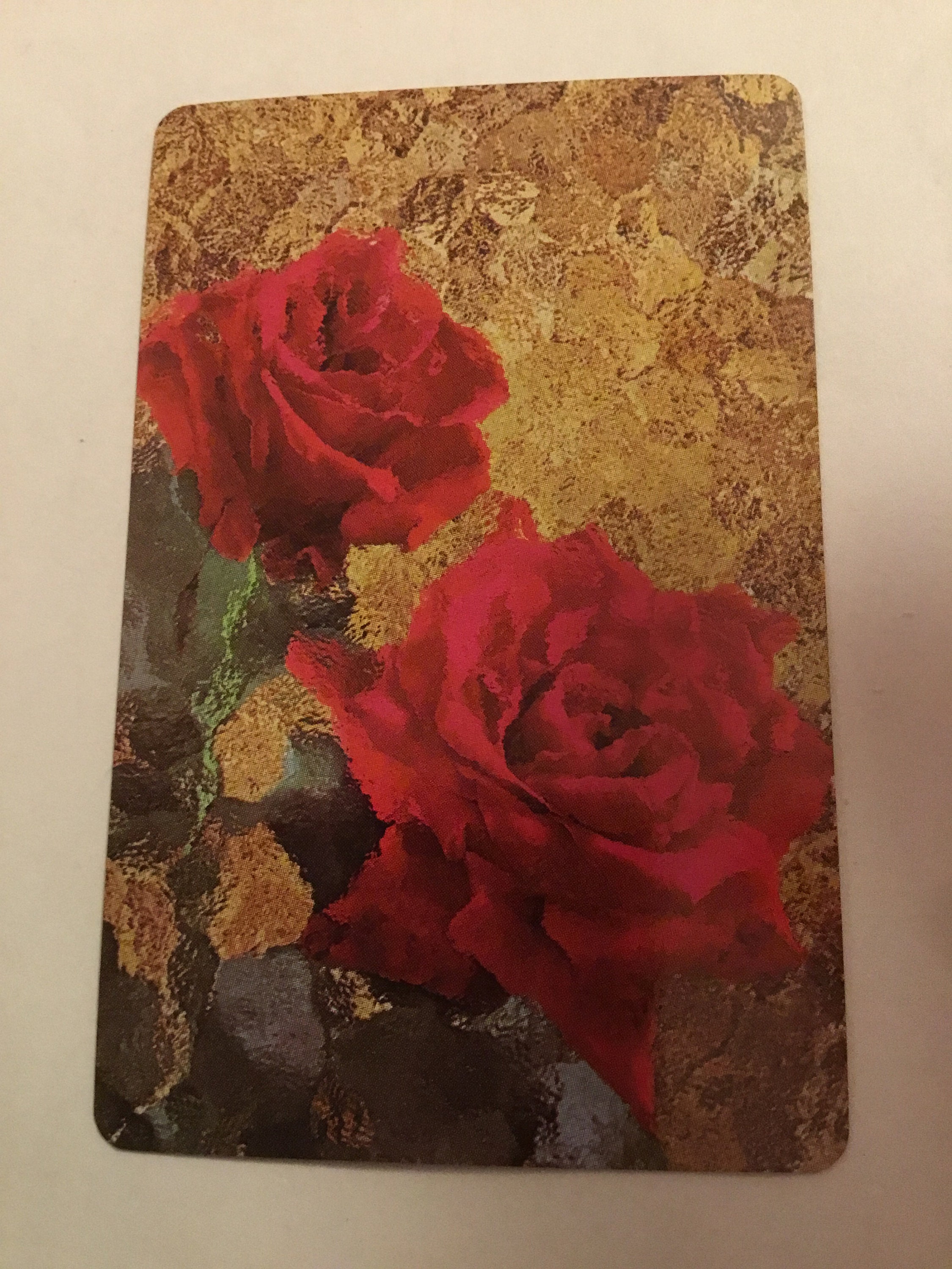 Nos Vintage playing cards red roses lot 24 Paper & Party Supplies Paper ...