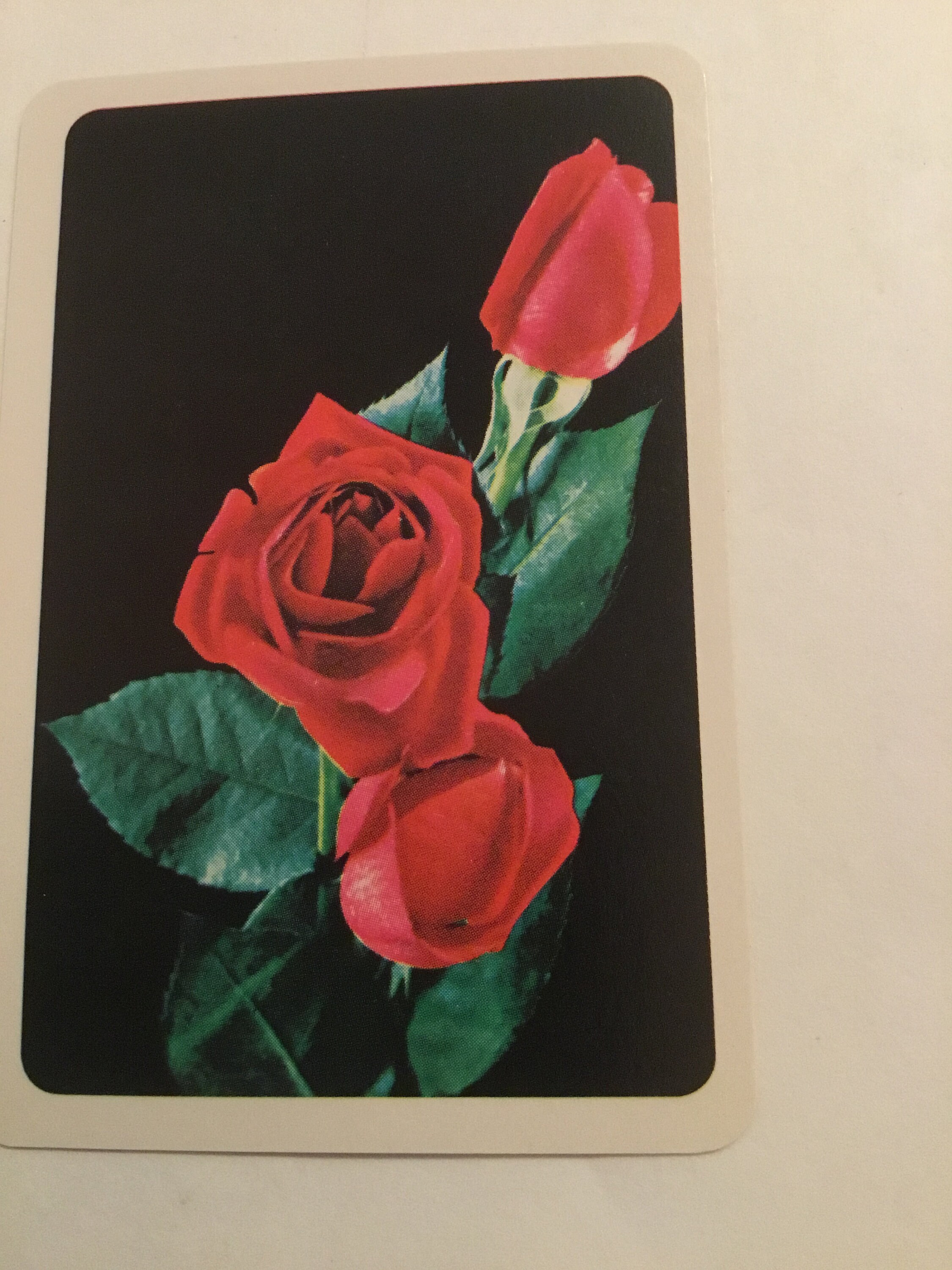 Nos Vintage playing cards red roses lot 24 Paper & Party Supplies Paper ...