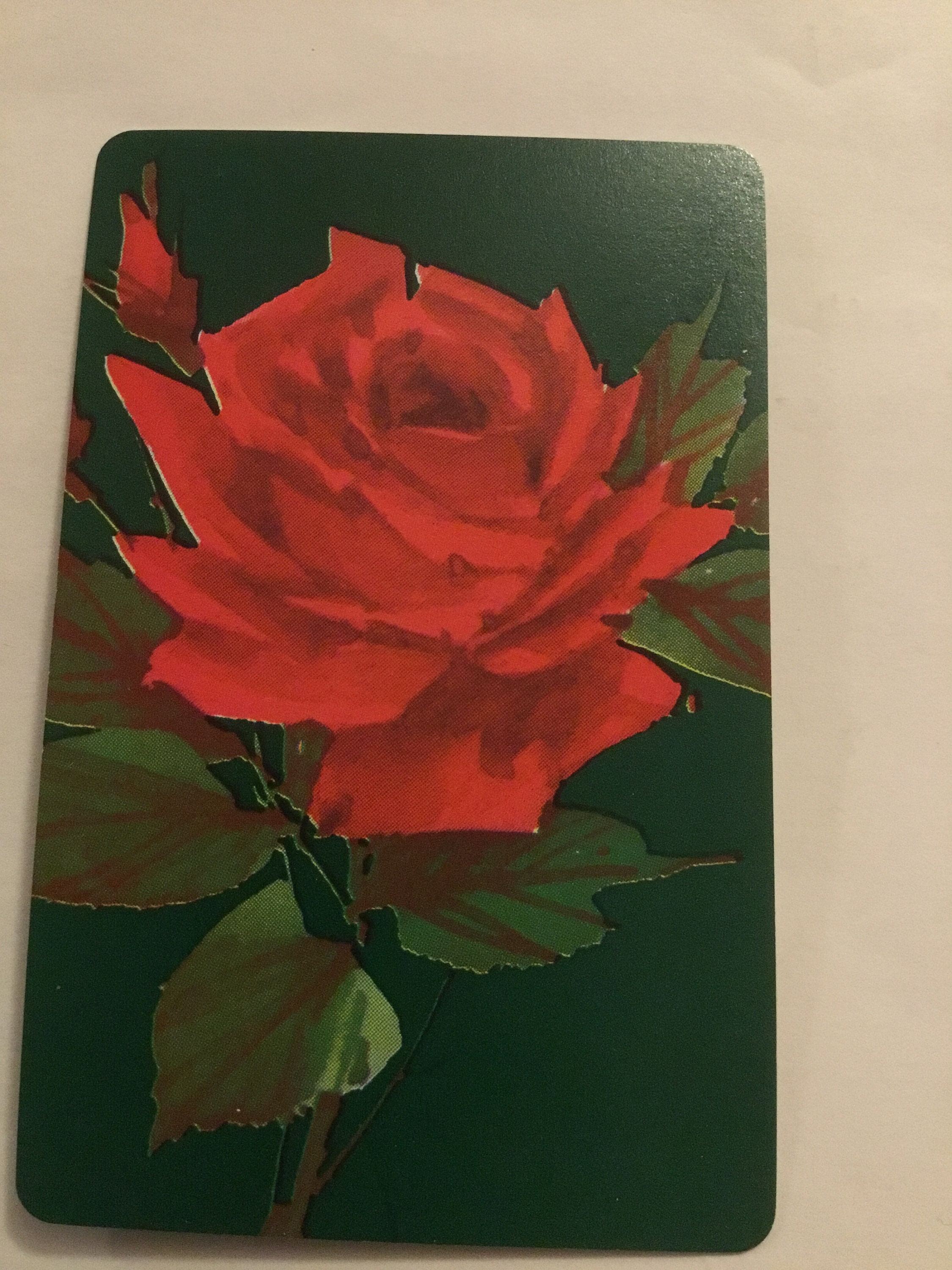 Nos Vintage playing cards red roses lot 24 Paper & Party Supplies Paper ...