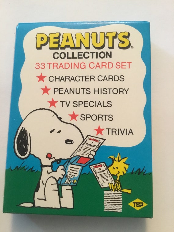 Materials Nos Vintage peanuts collection trading cards Snoopy and ...