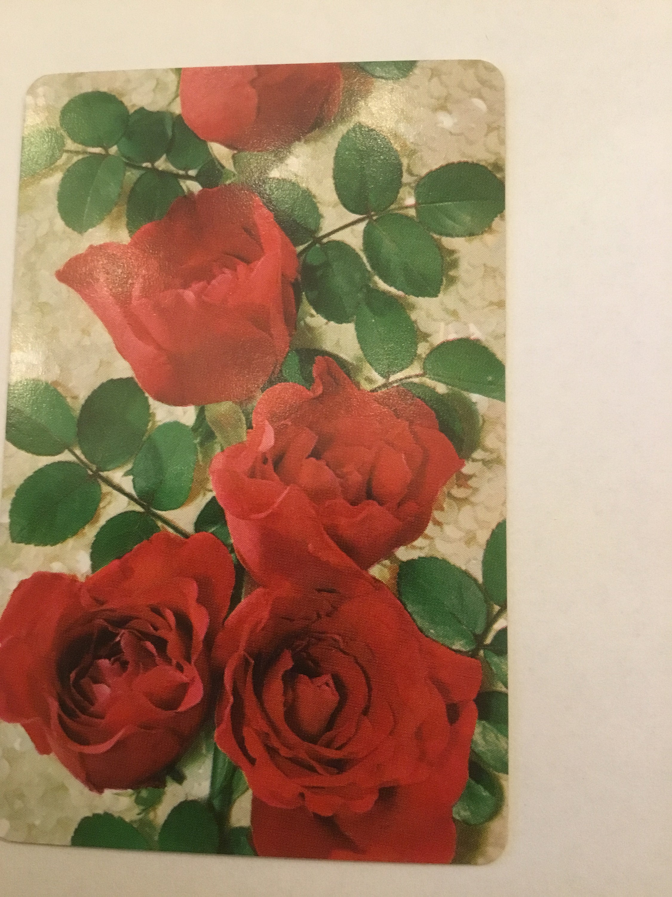 Nos Vintage playing cards red roses lot 24 Paper & Party Supplies Paper ...