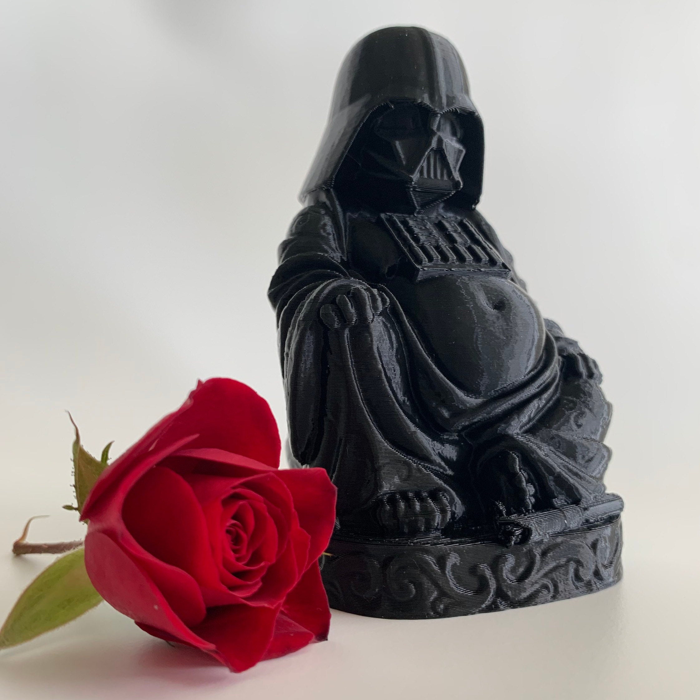 Darth Vader Buddha Figurine, 3D Printed Star Wars Zen Decor - Etsy