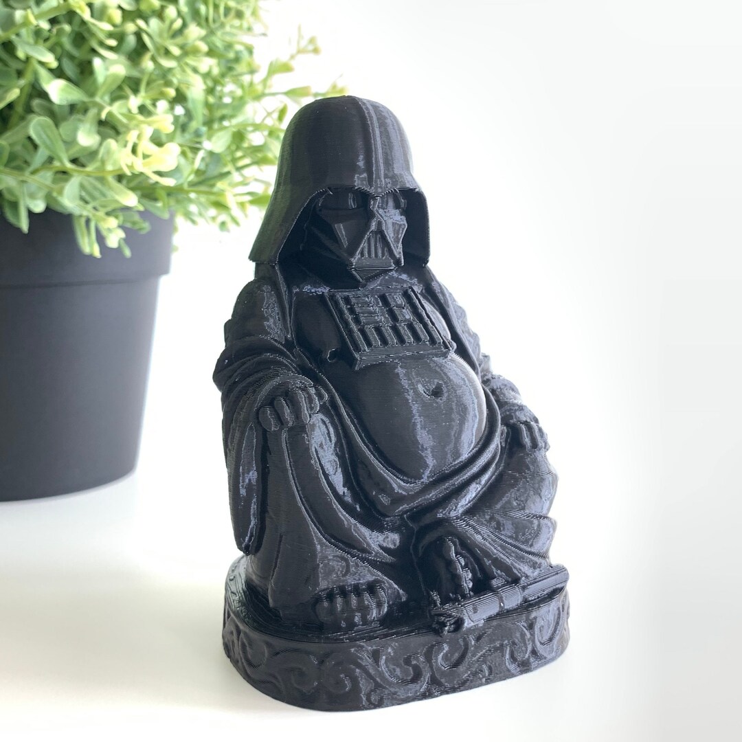 Darth Vader Buddha Figurine, 3D Printed Star Wars Zen Decor - Etsy