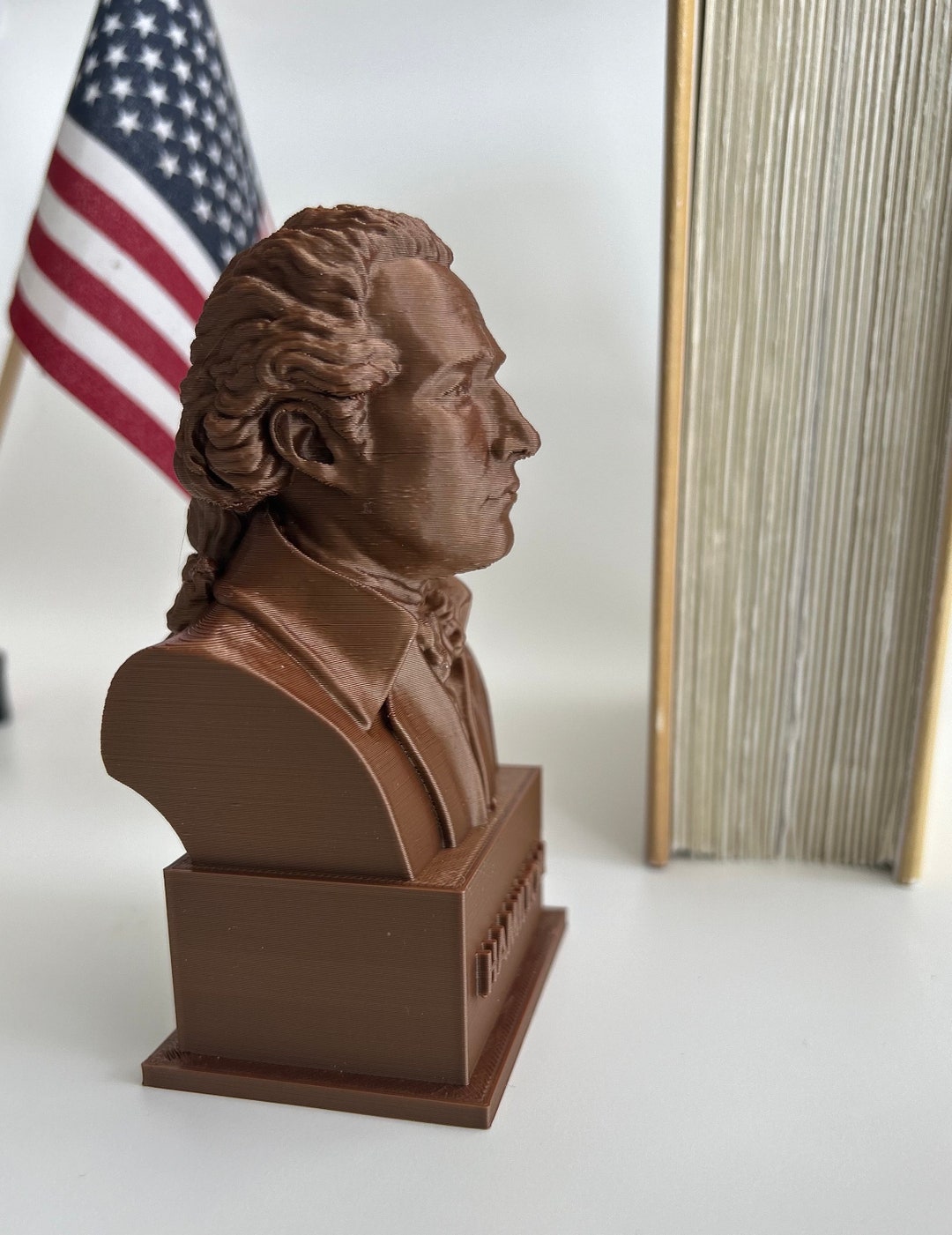 Hamilton Bust, Alexander, Founding Father, 3D Printed PLA Sculpture ...
