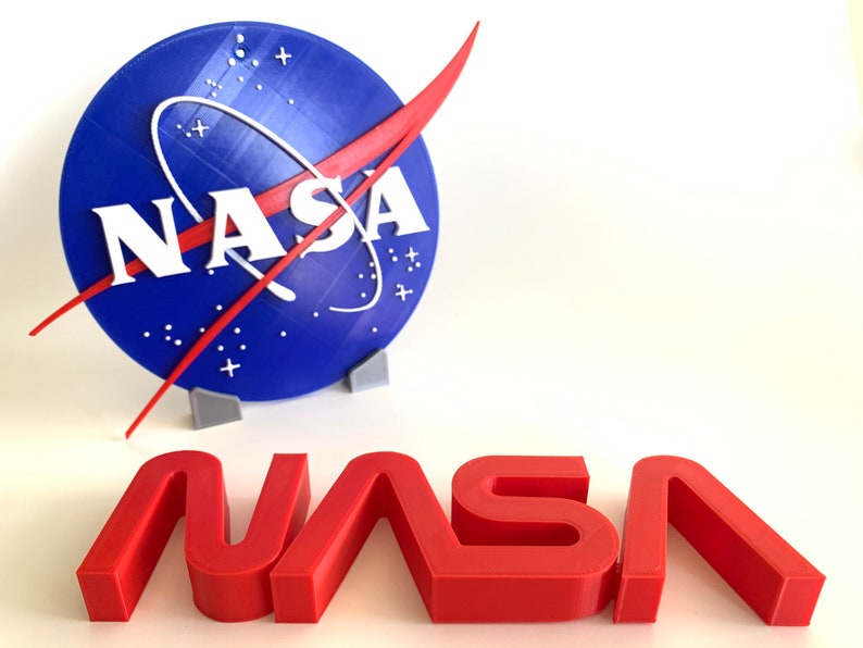 NASA Worm 3D Printed Logo - Etsy