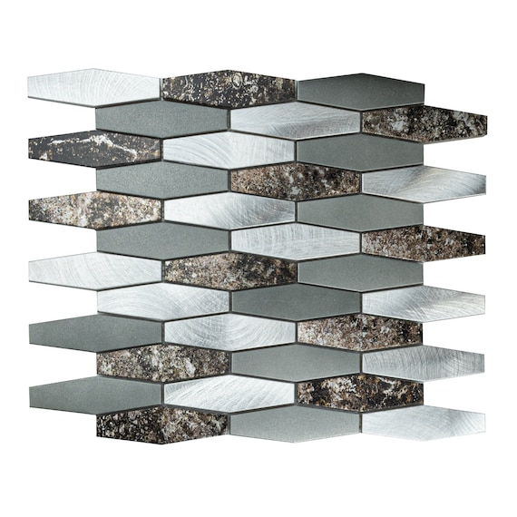 Metallic Mosaic Bathroom Tiles
