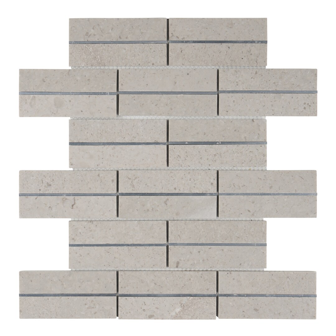 Modket White Oak Stone Silver Aluminum Trim Inlay Interlock Modern ...