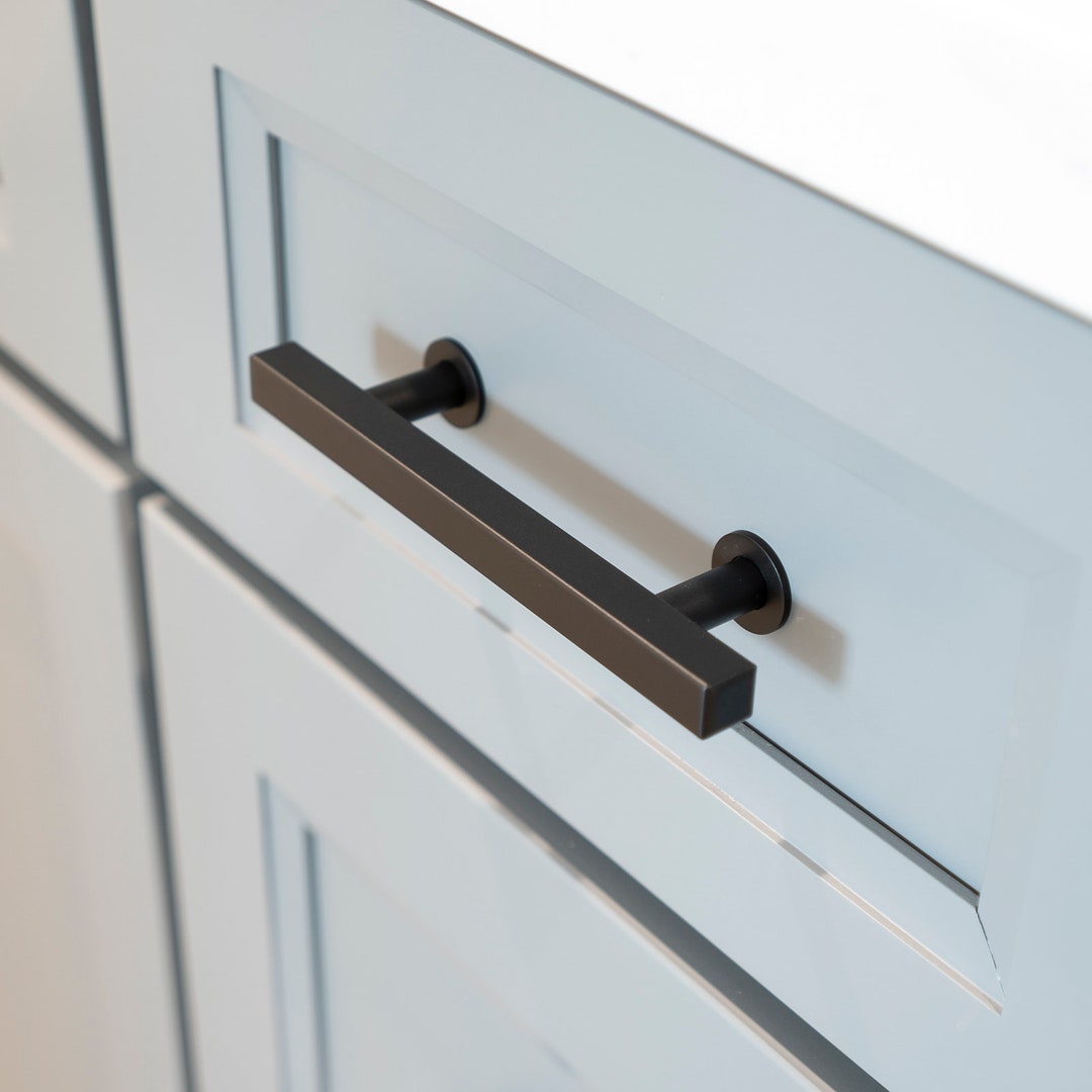 Modket Matte Black Modern Kitchen Cabinet Handles Pulls Knobs Hardware ...