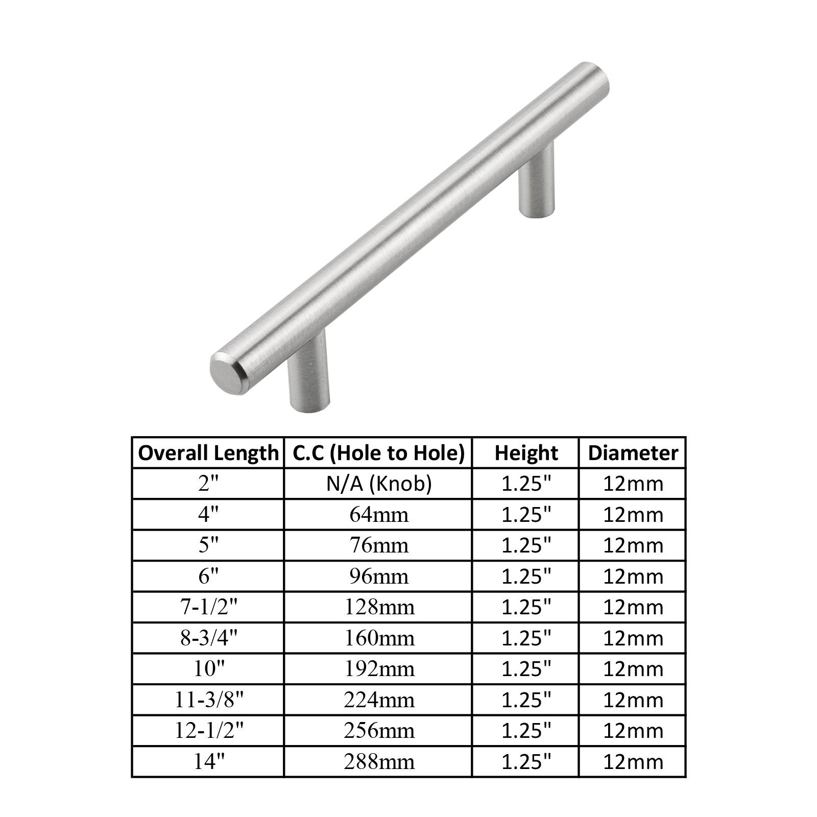 Brushed Nickel Cabinet Handles: Modern Stainless Steel Drawer Pulls - Etsy