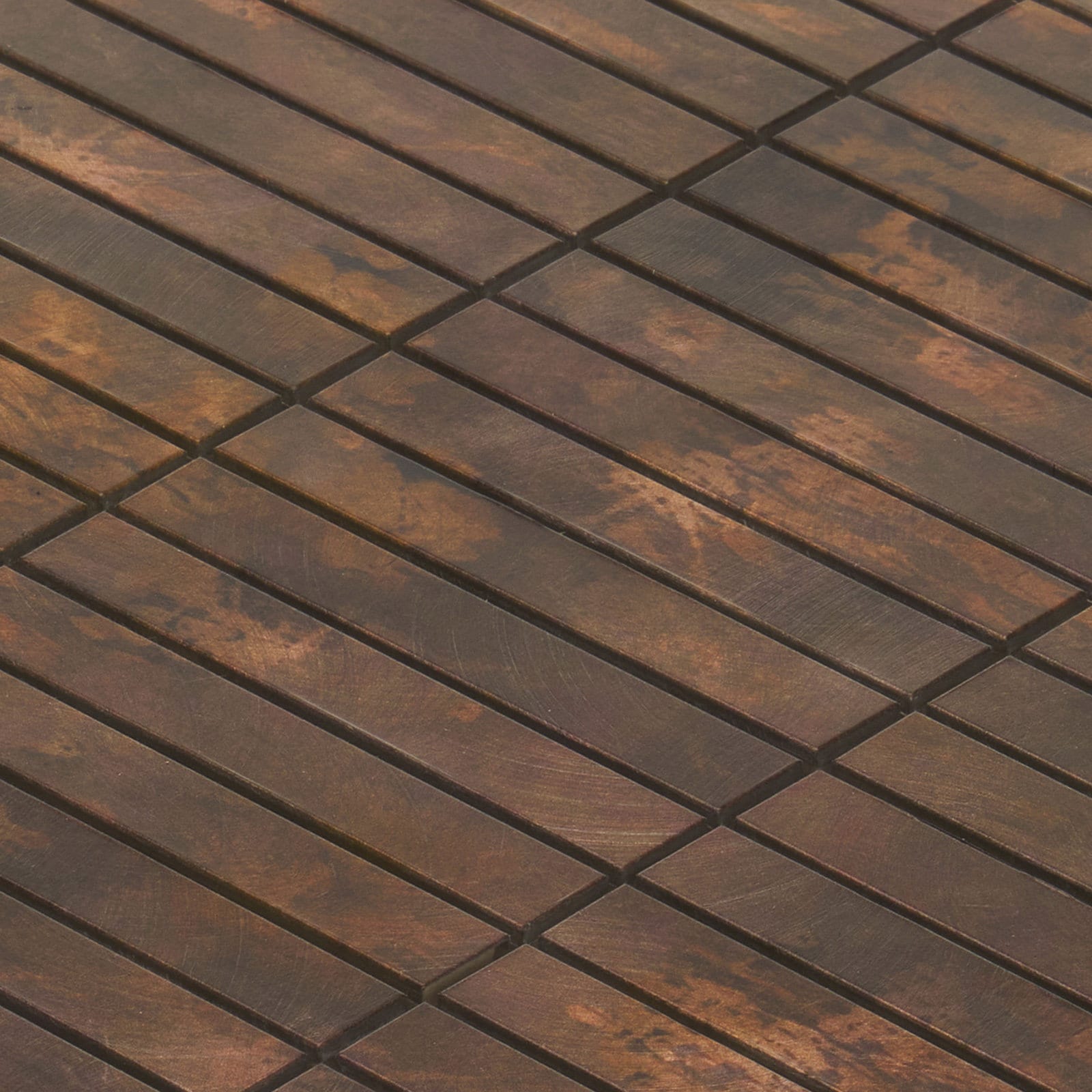 Modket Antique Copper Color Metallic Metal Stacked Modern | Etsy