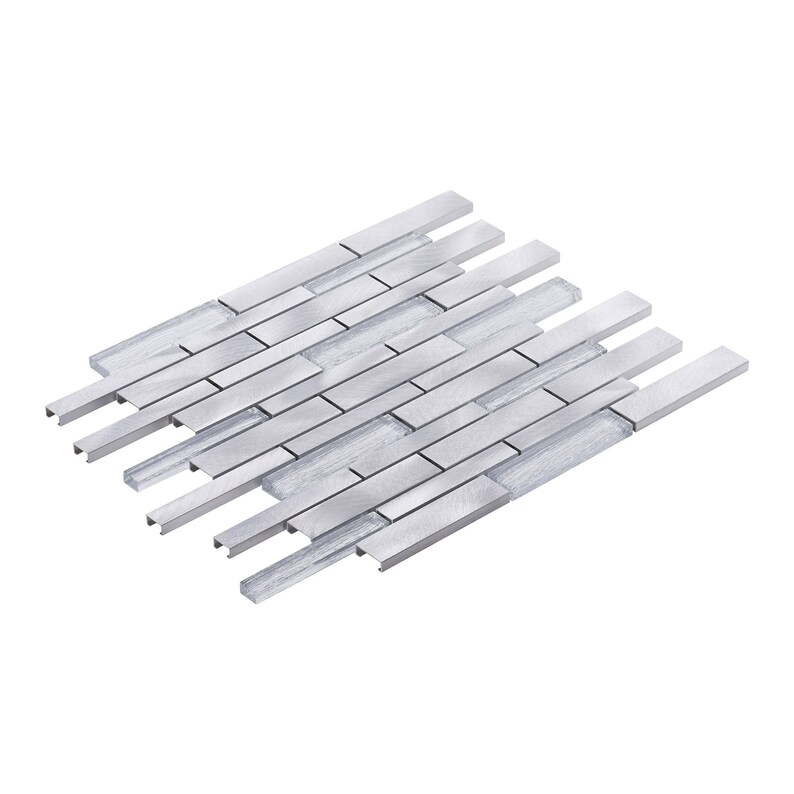 Modket Silver Aluminum Metallic Metal Infused Crystal Glass | Etsy