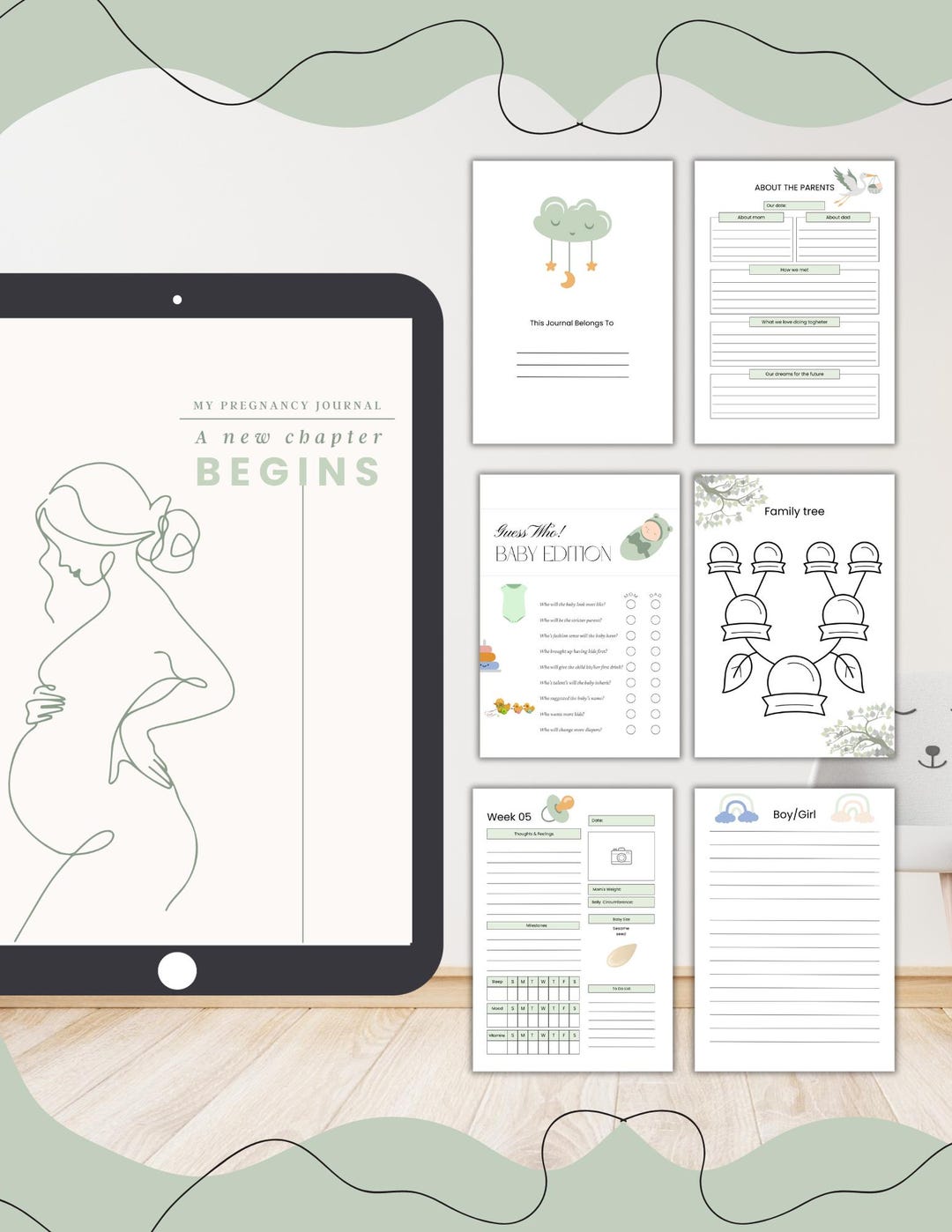 Pregnancy Journal | Pregnancy Planner | First Time Mom Gift | Best ...