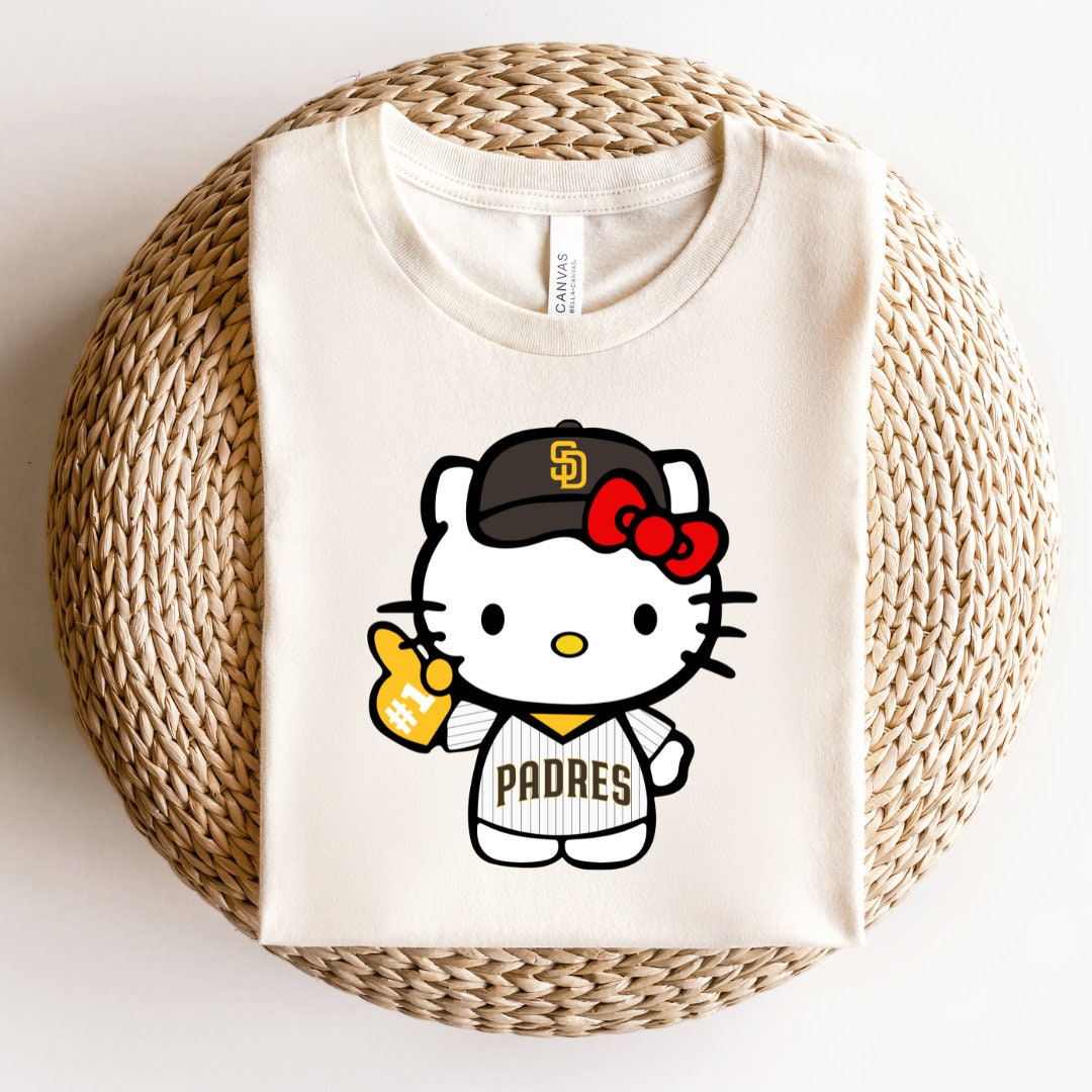 Hello Kitty, Hello Kitty Tshirt, Padres, San Diego Padres, Baseball ...