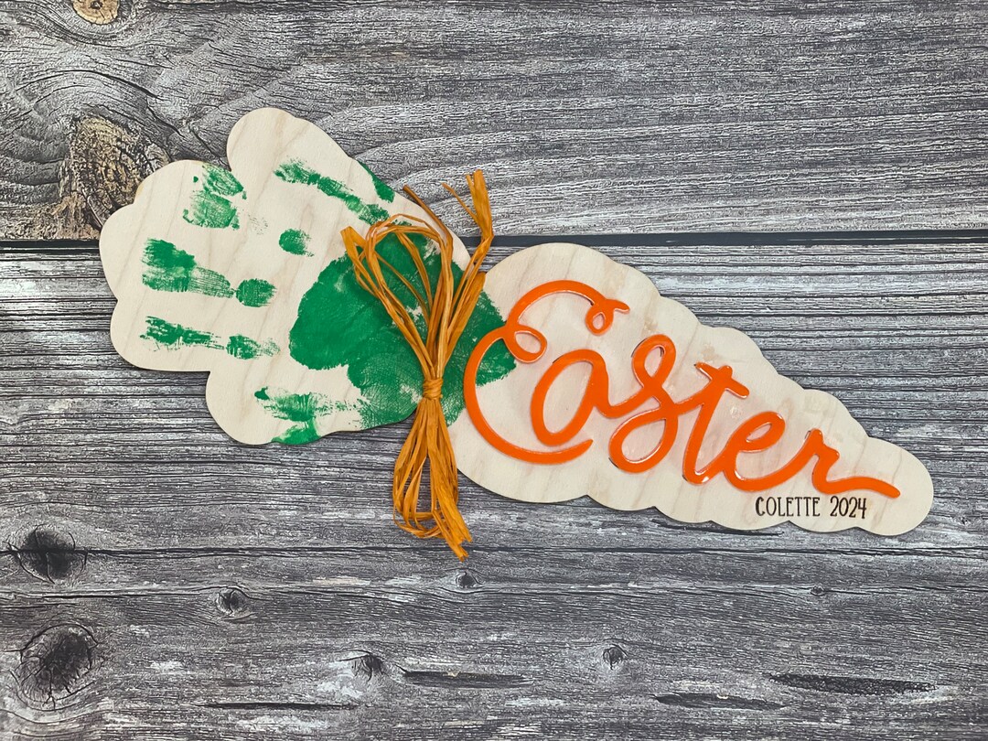 Handprint Carrot - Etsy