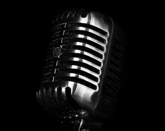 Microphone Graffiti Wall Decor, Microphone Watercolor Print Music Wall ...