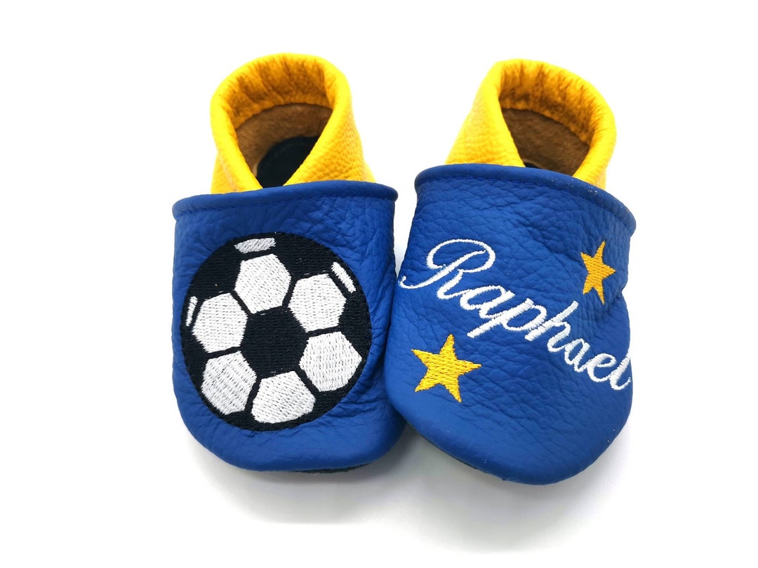 Organic Crawling Shoes With Names personalized Leather - Etsy