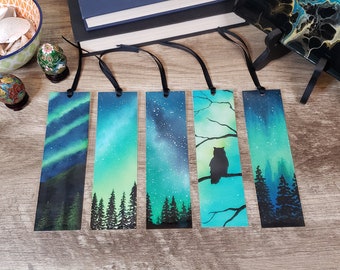 Art Print Bookmarks Laminated Bookmark Watercolor and | Etsy