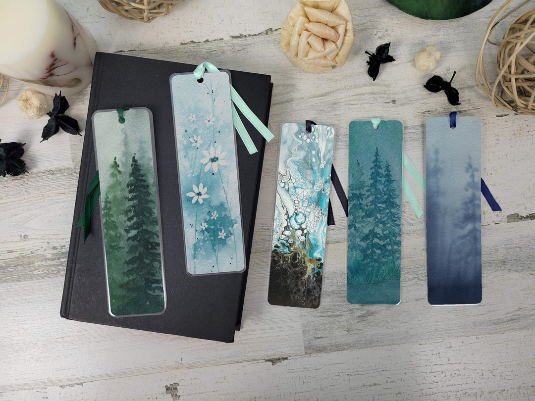 Art Print Bookmarks, Laminated Bookmark, Watercolor and Acrylic Prints ...
